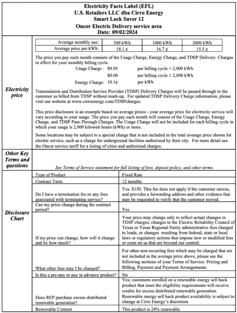 Cirro Energy Plans, Rates and Reviews